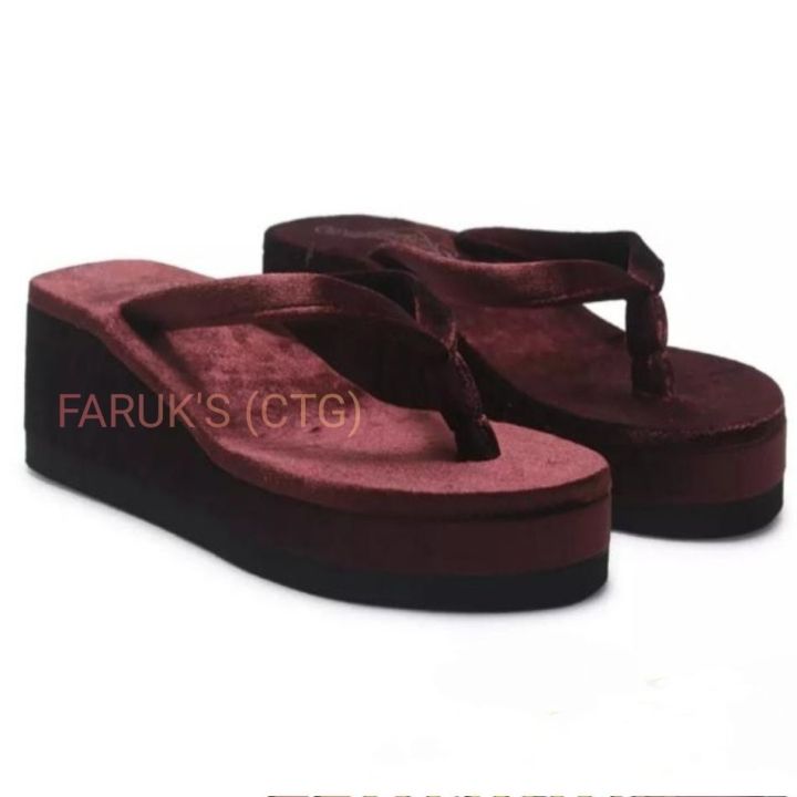 Smart Ladies Eva Sandal Flip Flop 2 Inch Hill | Daraz.com.bd