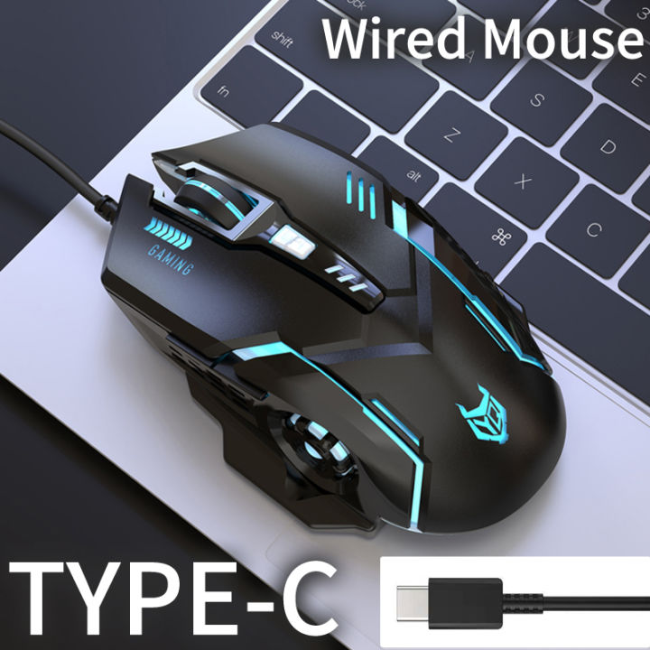 type-c mouse wired laptop mobile phone tablet office typec interface c ...