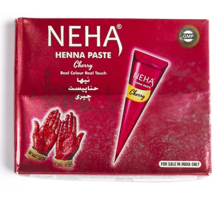 12 Pieces Indian Red Henna Neha Mehedi- 25 grams (12 Pieces or 1 Dozen ...