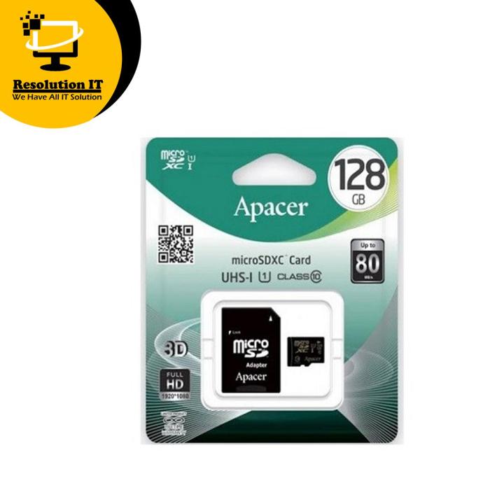 Apacer 128GB Micro SD Class-10 Memory Card with Adapter | Daraz.com.bd