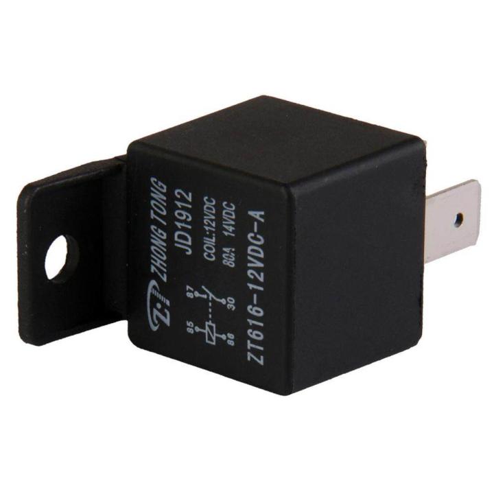 Car Boat Auto Automotive DC 12V 80A 80 AMP SPST Relay Relays 4 Pin ...