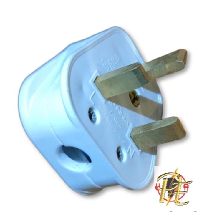 Premium Quality 3 Pin Household Plug With Fused 13A Flat | Daraz.com.bd