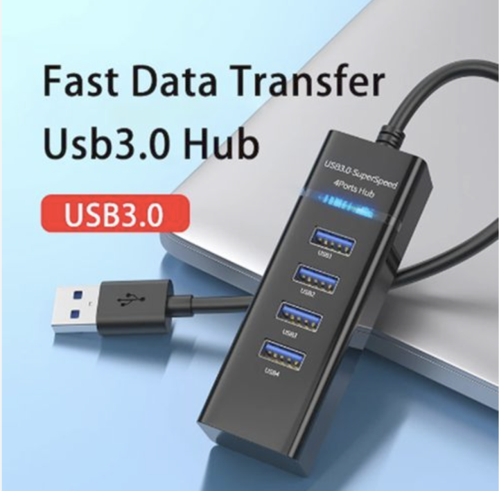 Convenient Generic 4 Ports 3.0 Usb Hub Splitter High-Speed Multi ...
