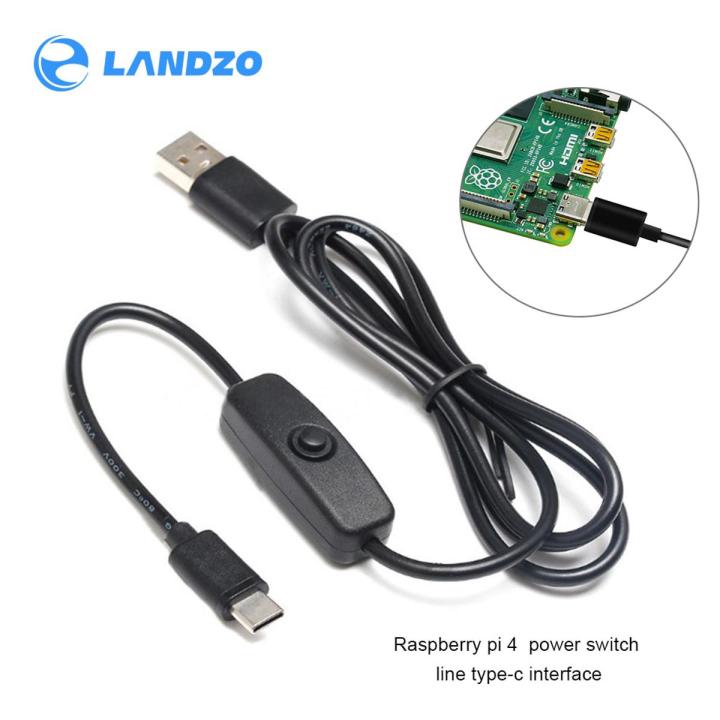【happy one】Raspberry pi 4 power switch line inter 5V 3AUSB power ...