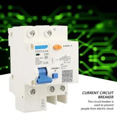 DZ47LE-63 1P+N C63 230V RCCB Residual Current Circuit Breaker 63A 30mA | Daraz.com.bd