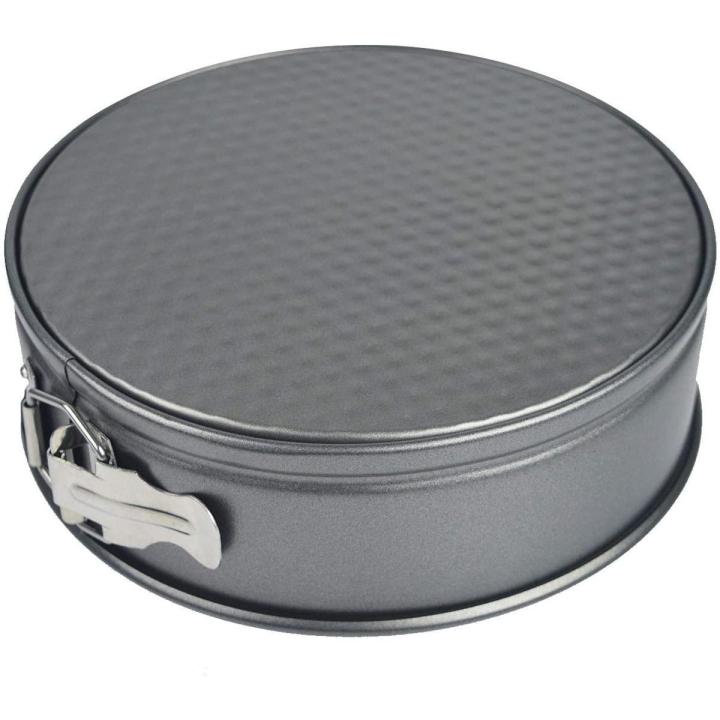 3 Piece Set Carbon Steel Springform Round Shape Cake Pan Mold Non-stick ...