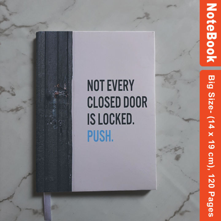 Notebook/ Not Every Closed Door is Locked- Aesthetic Journal Notebook ...