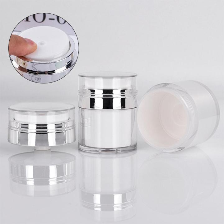 【New and Improved】 15/30/50ml Airless Pump Cosmetic Jar Empty DIY ...