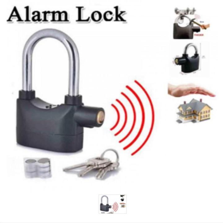 Security Alarm Lock for Bike and Door - Black | Daraz.com.bd