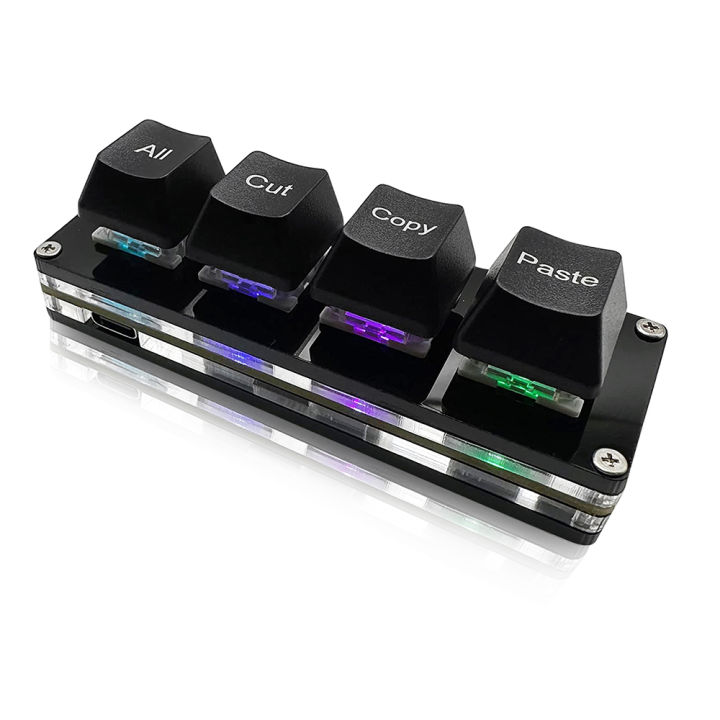 Mini 4-Key Select All Cut Copy Paste Macro Pad Ctrl A X C V Shortcut ... Mini 4-Key Select All Cut Copy Paste Macro Pad Ctrl A X C V Shortcut ...