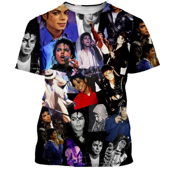 2023 New Classical Michael Jackson 3D Printed T Shirt Men Women Fashion Hip Hop T-shirt Casual ...