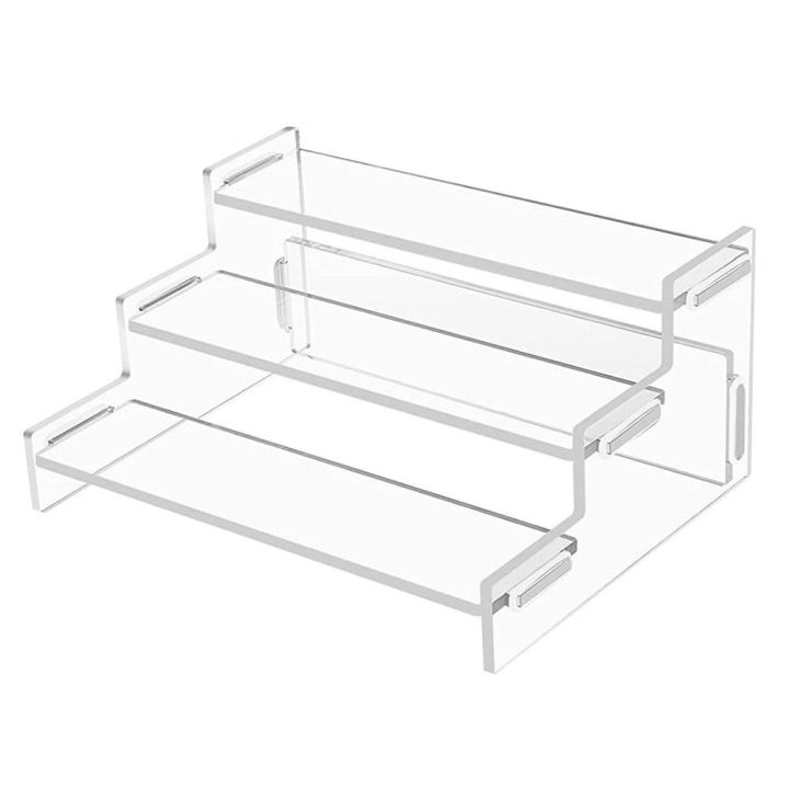 Practical 3 Tier Display Frame Three-layer Acrylic Staircase Display ...