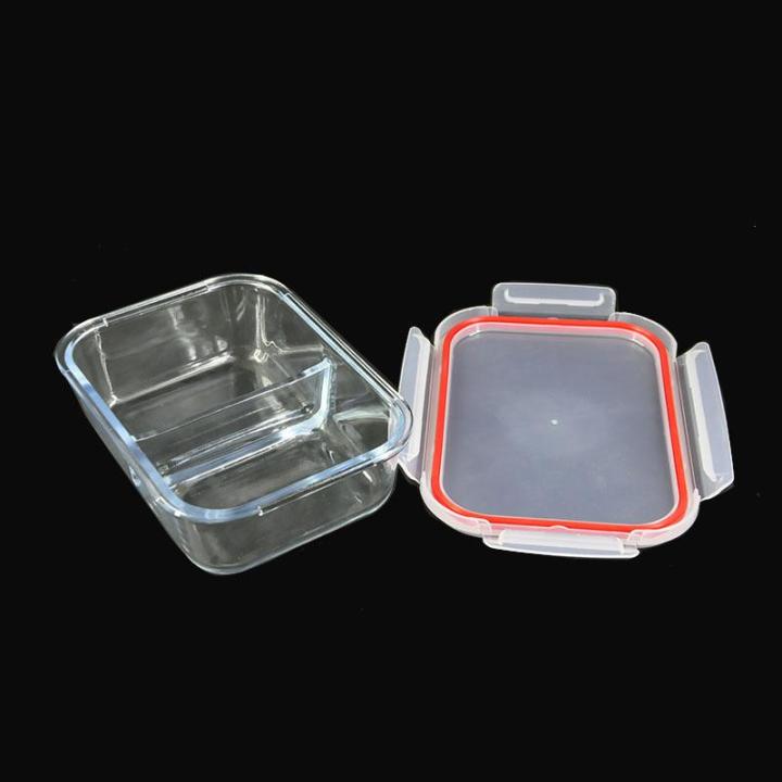fresh transparent square container custom shape glass airtight food ...
