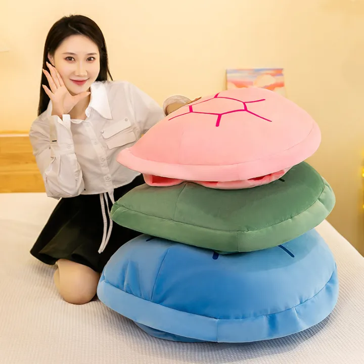 Internet celebrity turtle shell doll can wear a pillow artifact ...