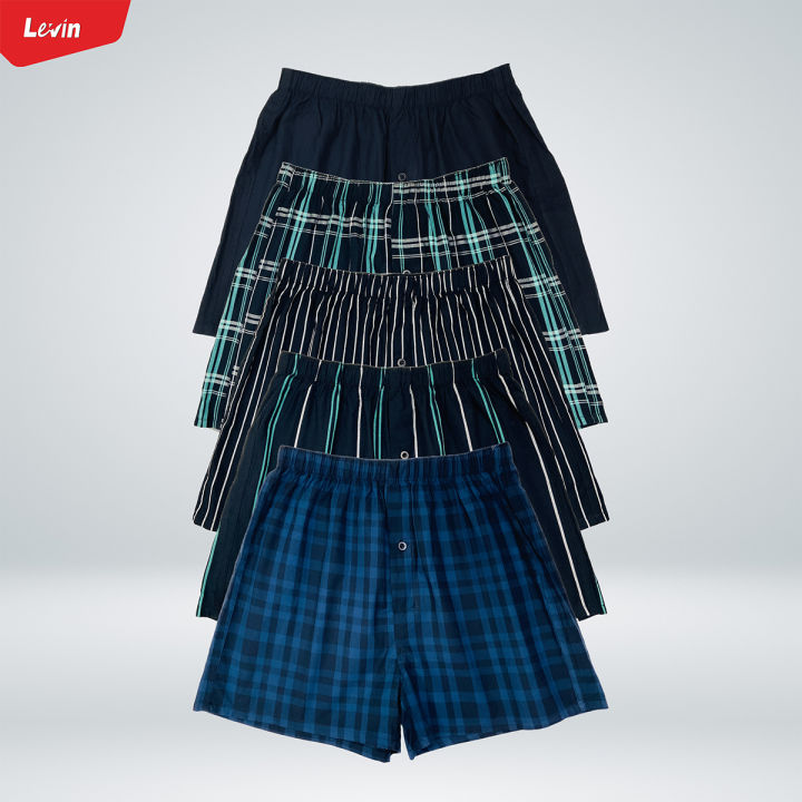 Men's Casual Woven Cotton Trunk Boxer Underwear From Levin | Daraz.com.bd