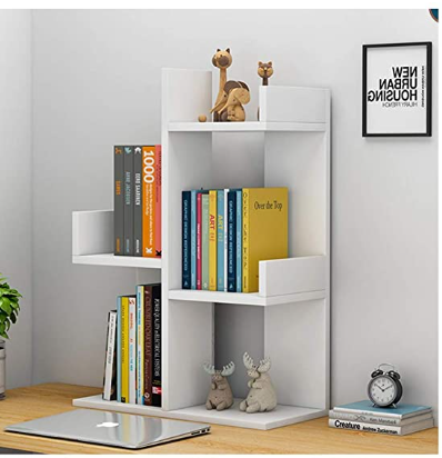 Small Bookshelf, CD and Dvd Rack Simple Desk Shelf ,Office Desk Shelf ...