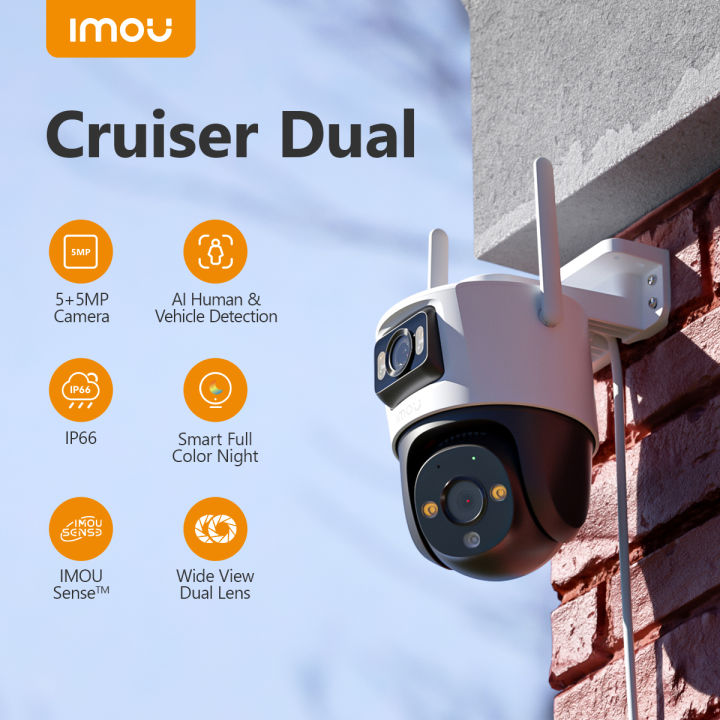 IMOU Cruiser Dual 8MP 10MP Dual Lens Outdoor PT Camera Home Security IP ...