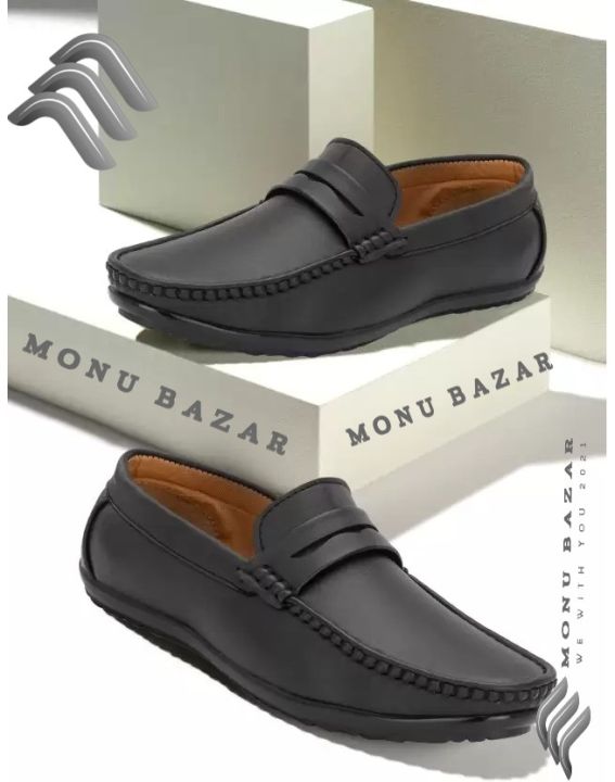 New High Quality MNB Leather MNB- J-55115 Slip Moccasins Loafers Casual ...