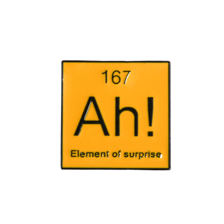 Periodic Table of Elements Ah Um Meme Lapel Pin Badge Enamel Pin Gift ...