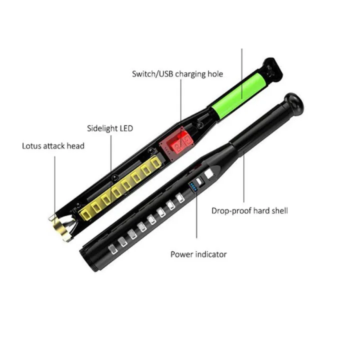 Baseball Bat LED Flashlight Rechargeable | Daraz.com.bd