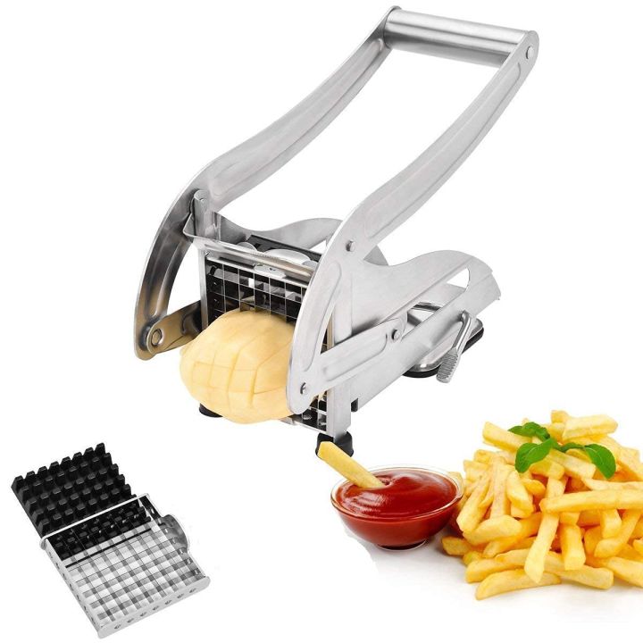 Stainless Steel Potato Cutter Home French Fries Strip Cutter Machine ...