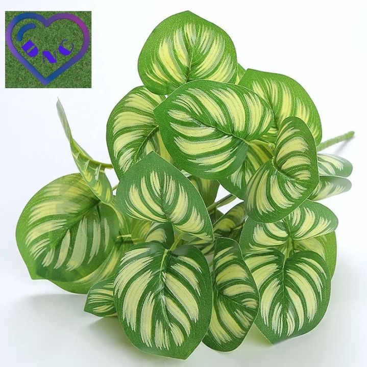 Artificial Leaf Plant Stick/Artificial Flowers Green Radish Fake ...