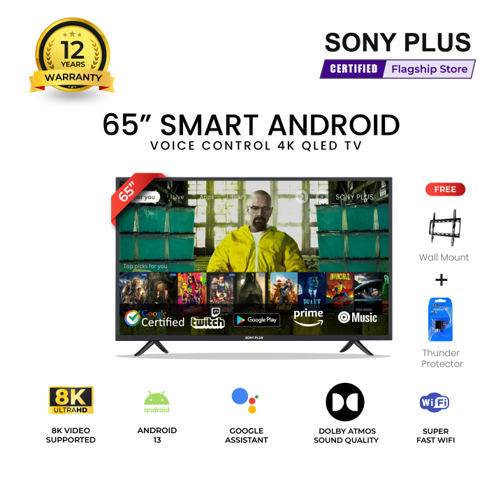 Sony Plus 65 inch Voice Control Smart LED TV Wi-Fi UHD 8K Supported ... Sony Plus 65 inch Voice Control Smart LED TV Wi-Fi UHD 8K Supported ...