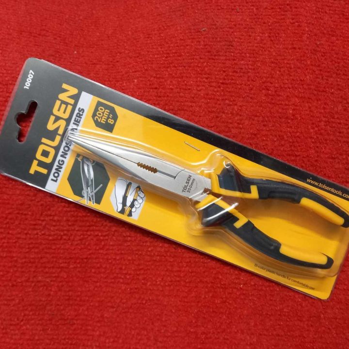 TLSN-8 Professional LONG NOSE PLIERS 200mm Multifunctional Long Nose ...