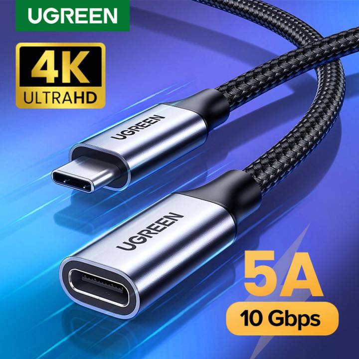 UGREEN USB C Extension Cable USB 3.1 Type C Male to Female Gen2 10Gbps ...