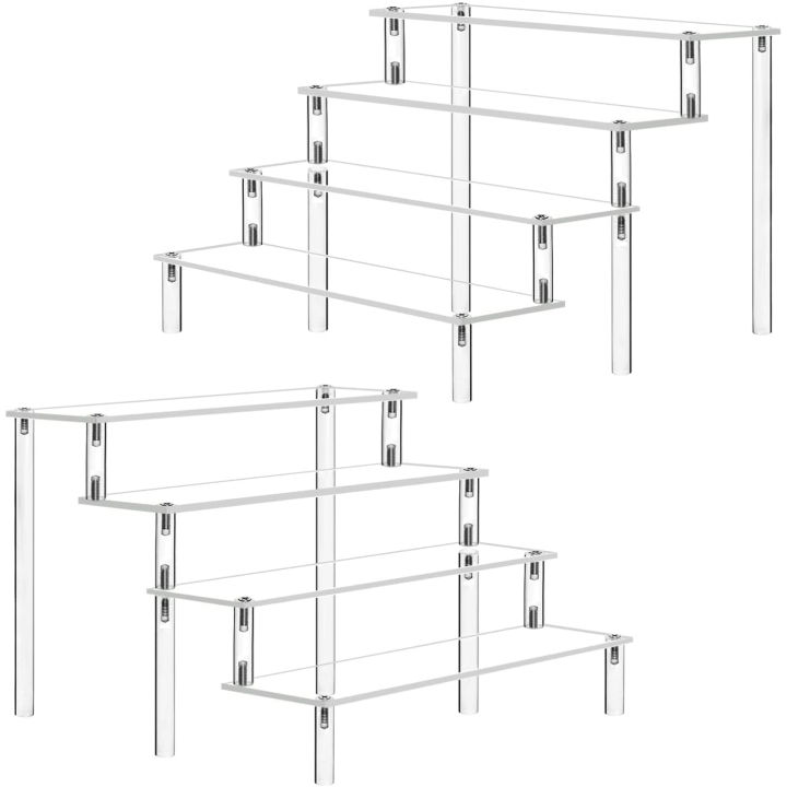 【Shop with Confidence】 1-5 Tier Display Stand Display Riser Rack for ...