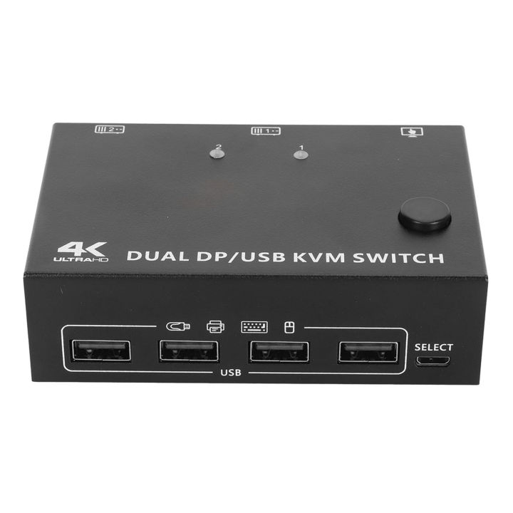 Dual Monitor KVM Switch 4K 60Hz KVM Extended Display Switcher Monitor ...