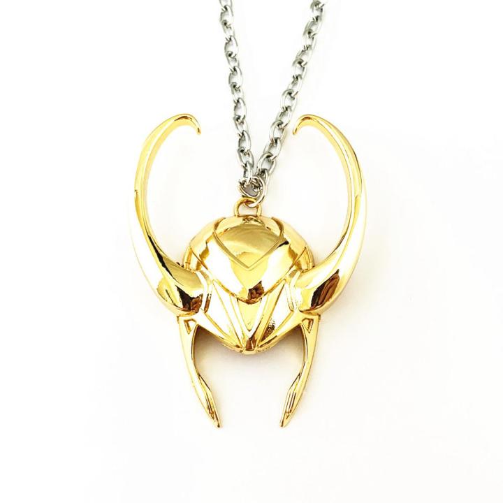 HBSWUI Superhero Loki Helmet Necklace High Quality TV Movie Show ...