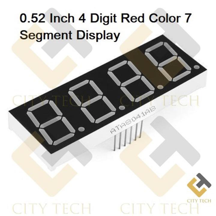 0.52″ 4 Digit Red Color 7 Segment Display | Daraz.com.bd