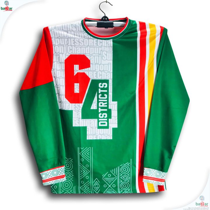 Bangladesh Full Sleeve Jersey for Man - Bangladesh 64 Districts Jersey ...