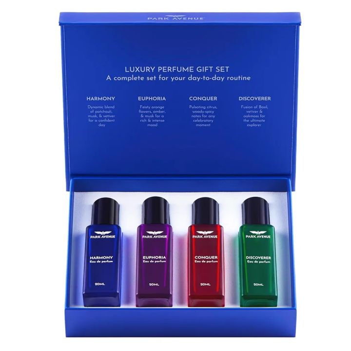Park Avenue Luxury Perfume Gift Set for Men, 4x20 ml | Euphoria ...