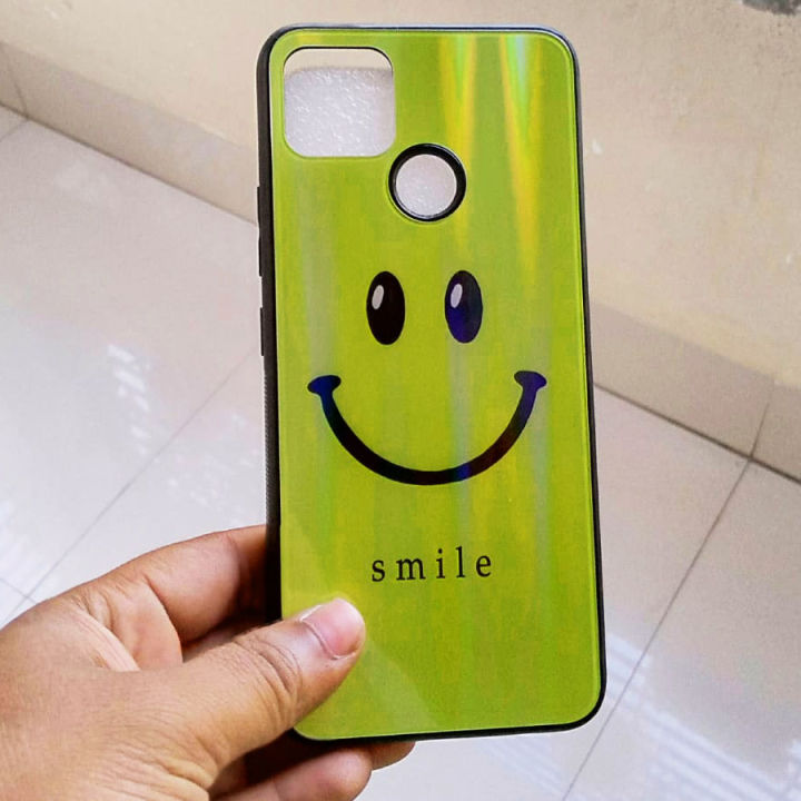 Realme C25s Glass Cover Unique Design With Shock Absorber Airbags ...