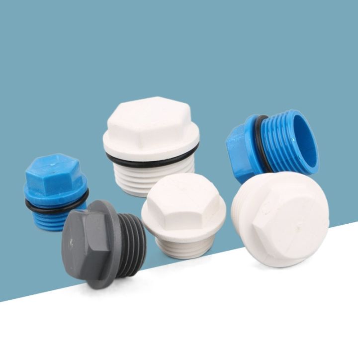ShopSphere 5pcs 1/2 3/4 1 Inch Male Thread End Cap Pvc Plug For Garden ...