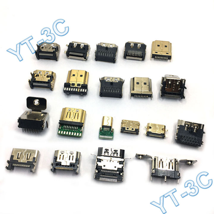 1pcs New Hdmi 20p Male Plug Connector Hdmi Female Socket Jack Hdmi ...