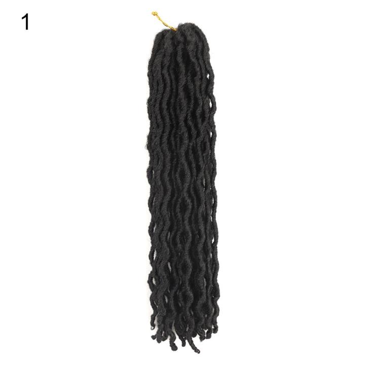 Vanfa Braided Wig Curly Extend Hairs Thick Texture Dreadlock Black ...