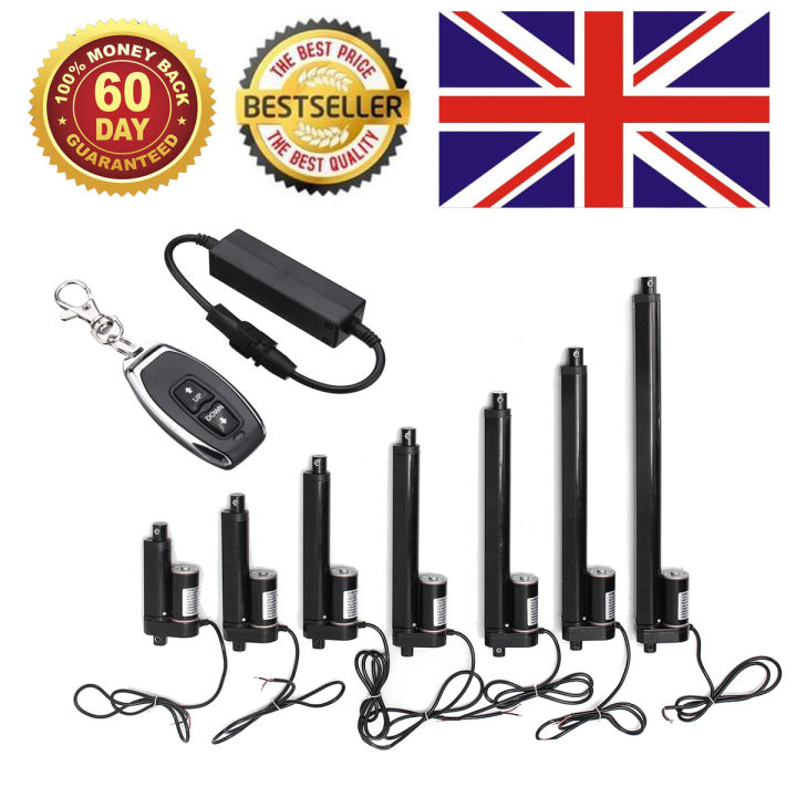 Heavy Duty Linear Actuator 2-16 Inch Stroke 225lbs Max Lift Output 12 ...