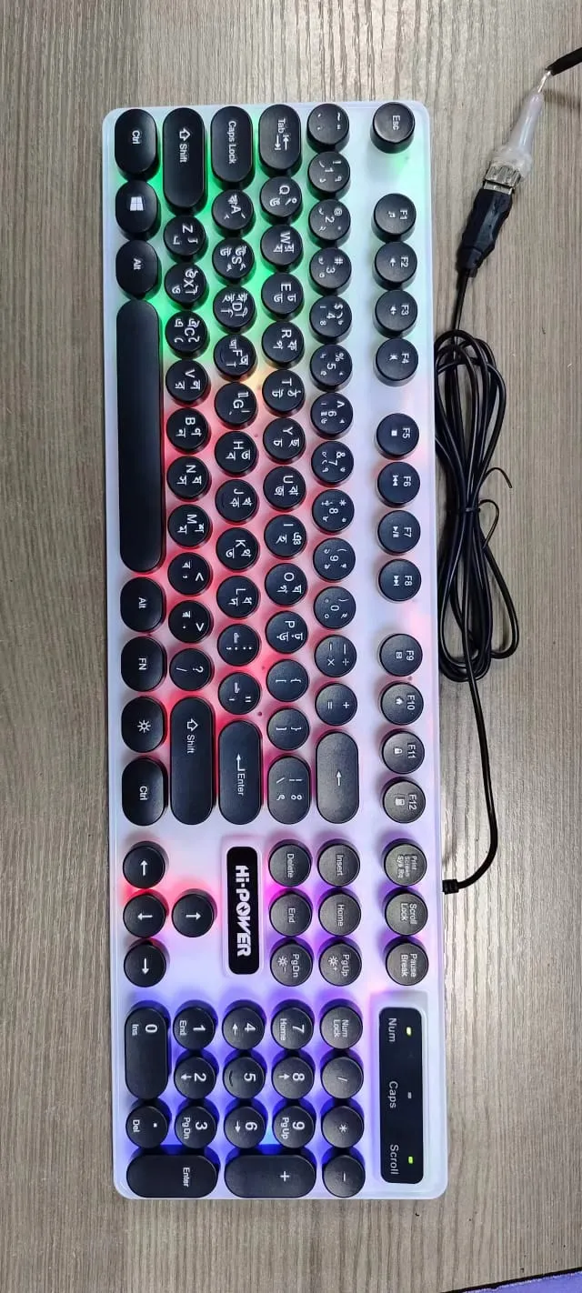[GT] Mechanical Gaming Keyboard, 104 Keys USB Wired Computer Keyboard ...