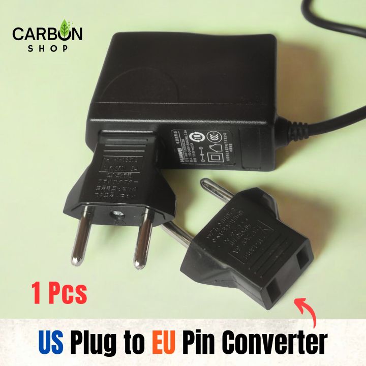 Latest Universal Travel Adapter Worldwide US 2 pin to EU 2 pin flat to ...