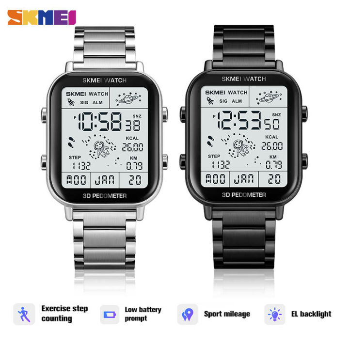 SKMEI Men and Women Electronic Watch Multi-purpose Watch Fashion Simple ...