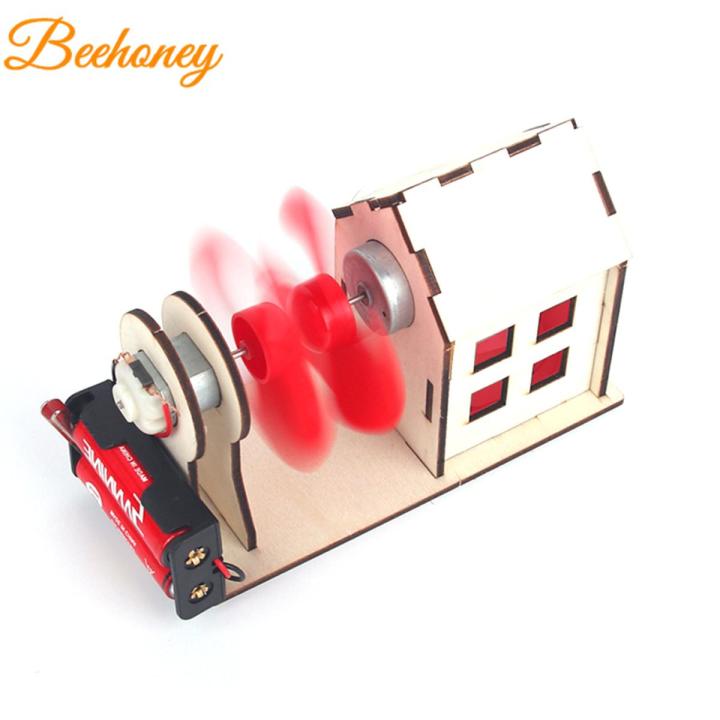 Mini Wind Power Station Material Diy Assemble Toys Physics Education ...