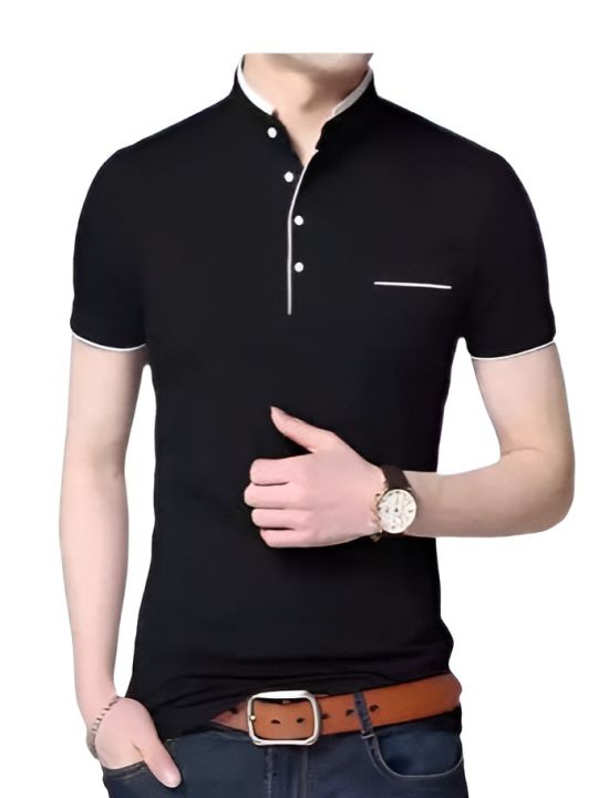 SHORT SLEEVE CASUAL EXPORT QUALITY COTTON SMART T- SHART FOR MEN - T ...