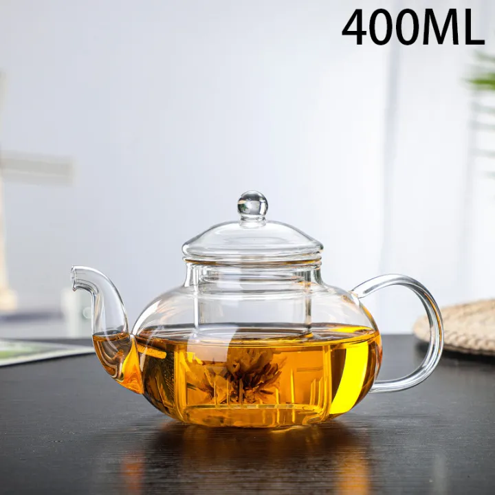 Heat Resistant Glass Tea Pot,Glass Teapot With Infuser Tea Leaf Herbal ...