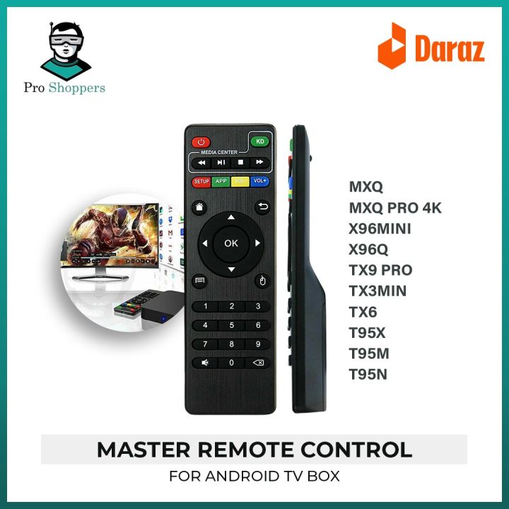 Master Remote Control For MXQ, MXQ Pro 4K, X96mini, X96Q,Tx9 Pro ...
