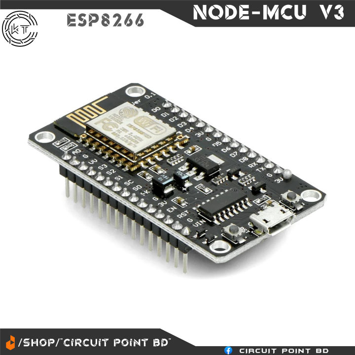 NodeMcu ESP8266 V3 Lua CH340G Wifi Wireless Module for IOT and Automation. | Daraz.com.bd