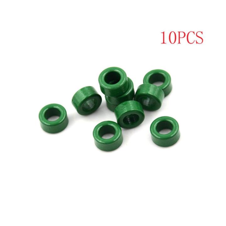 10Pcs Inductor Coils Green Toroid Ferrite Cores Anti-Interference ...