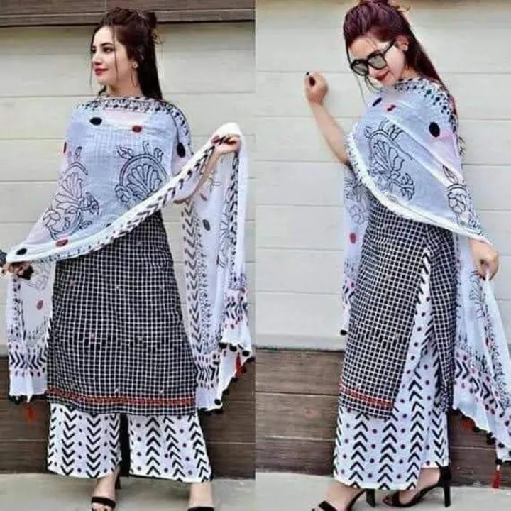 Cotton Unstitched Screen Print Exclusive, Stylist, Fashionable Three ...